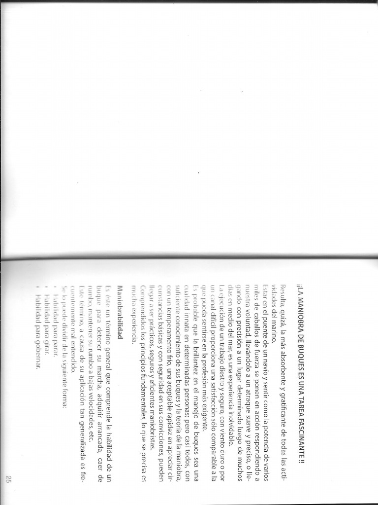 Maniobra de Buques - Teoría y Práctica. | PDF