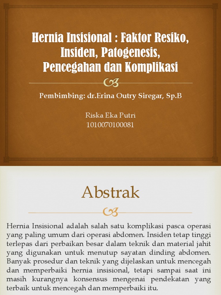 Pembimbing: DR - Erina Outry Siregar, SP.B: Riska Eka Putri 1010070100081 | PDF