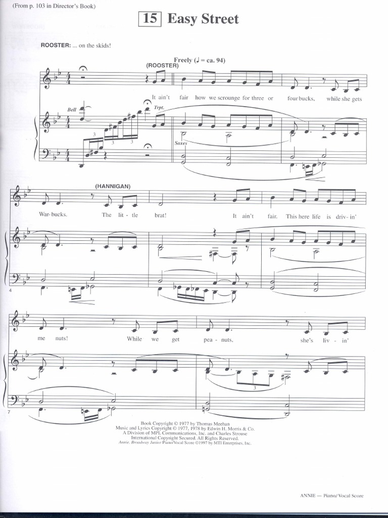 Easy Street Sheet Music PDF | PDF