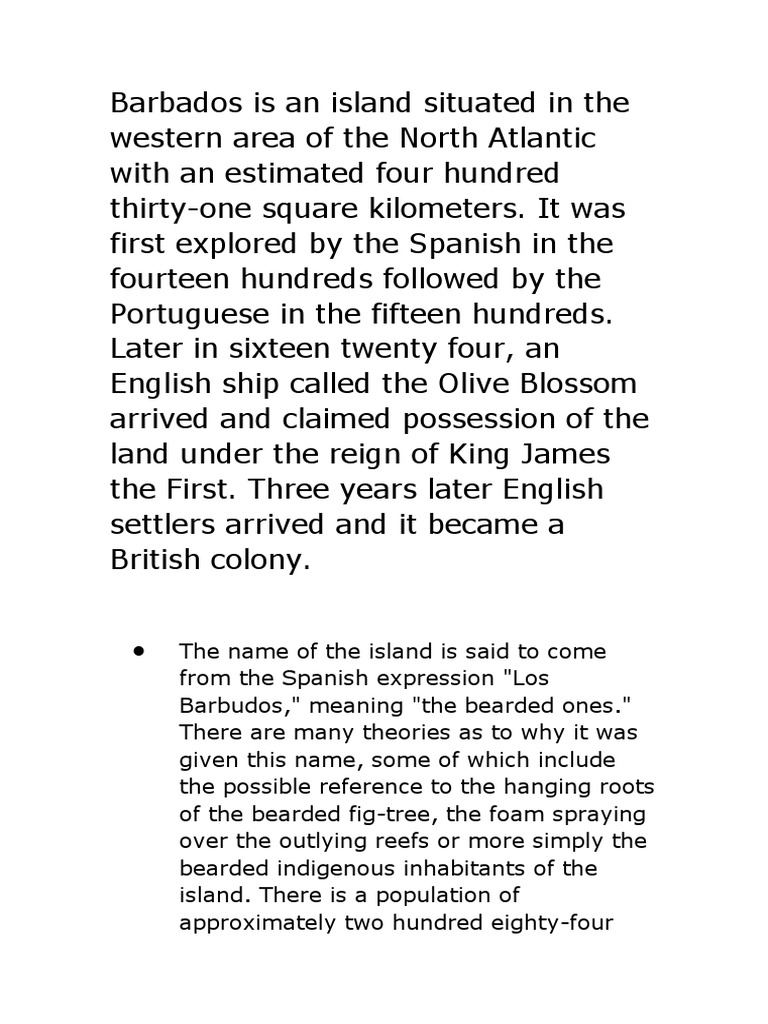 Los Barbados INGLES | PDF | Barbados | Languages
