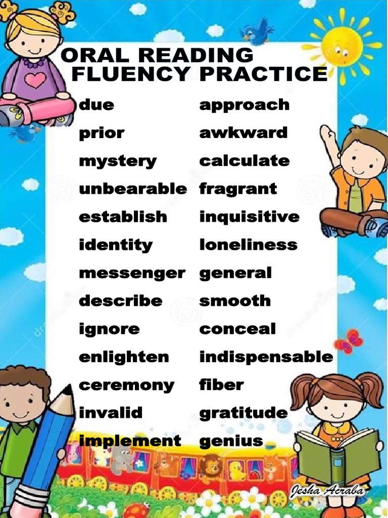 Oral Reading Fluency Practice | PDF | Nature