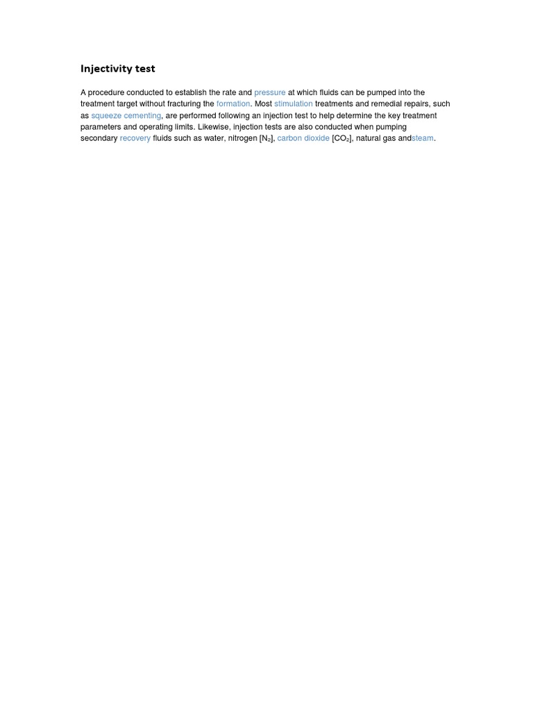 Determining Formation Integrity Through Injection Testing to Optimize ...