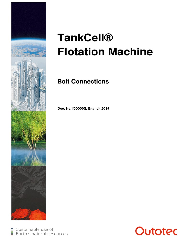 Tankcell® Flotation Machine: Bolt Connections | PDF | Screw | Business