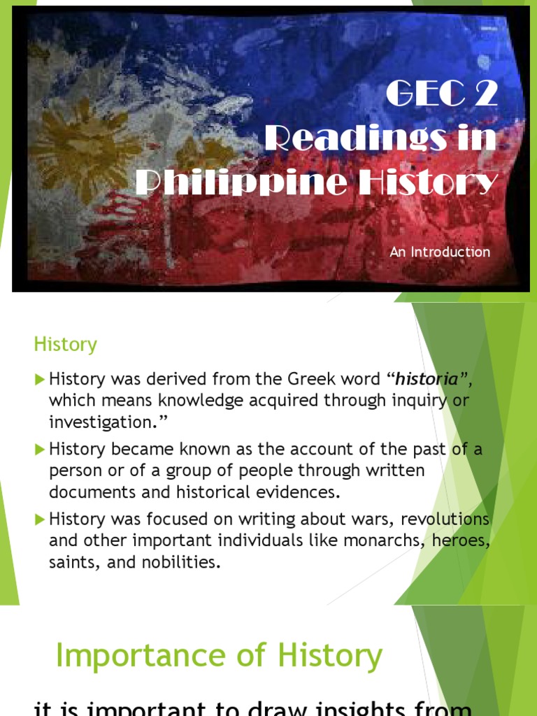 Introduction To Philippine History | PDF | Philippines | Primary Sources