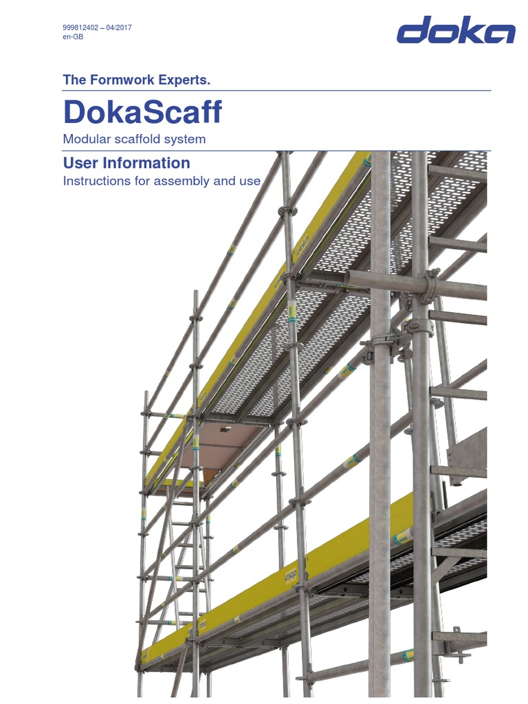 DokaScaff Modular Scaffold System | PDF | Scaffolding | Safety
