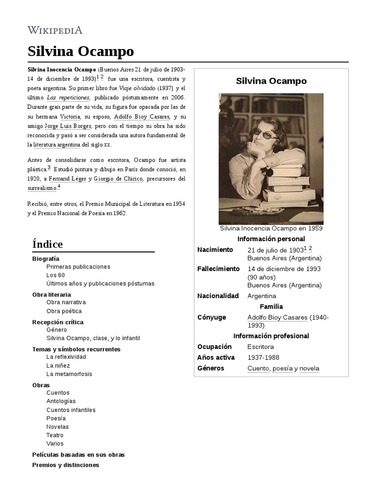 Silvina Ocampo | PDF