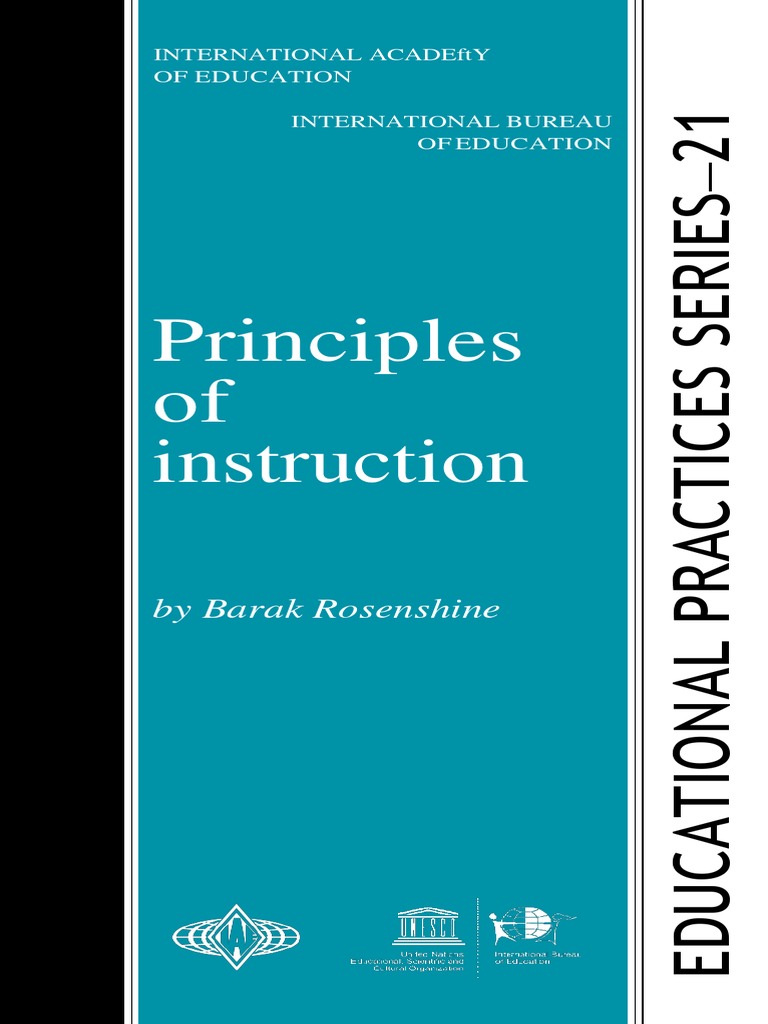 Principle of Instruction | PDF | Teachers | Reading Comprehension