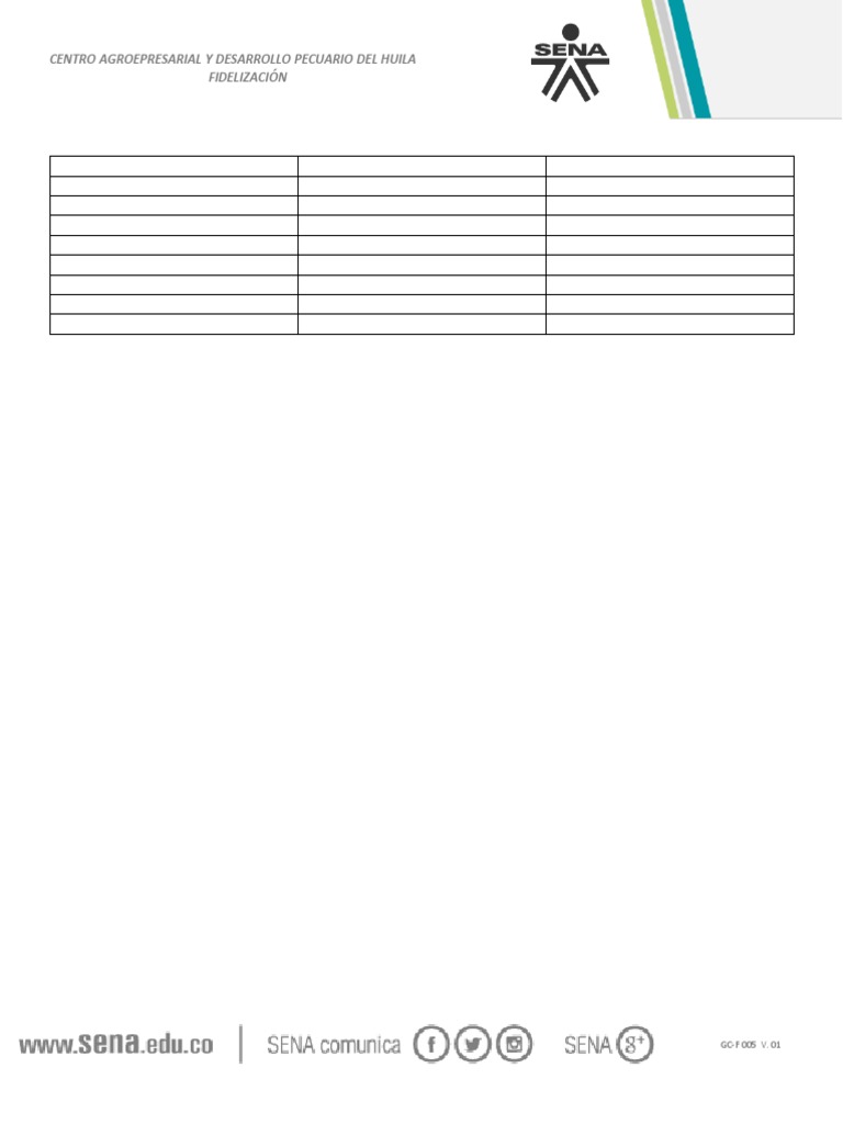 Plantilla Del Sena Word | PDF