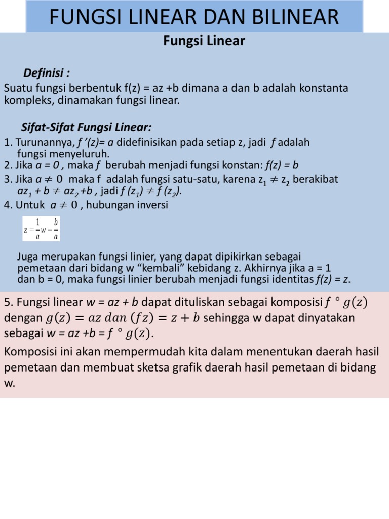 Linear Dan Bilinear | PDF