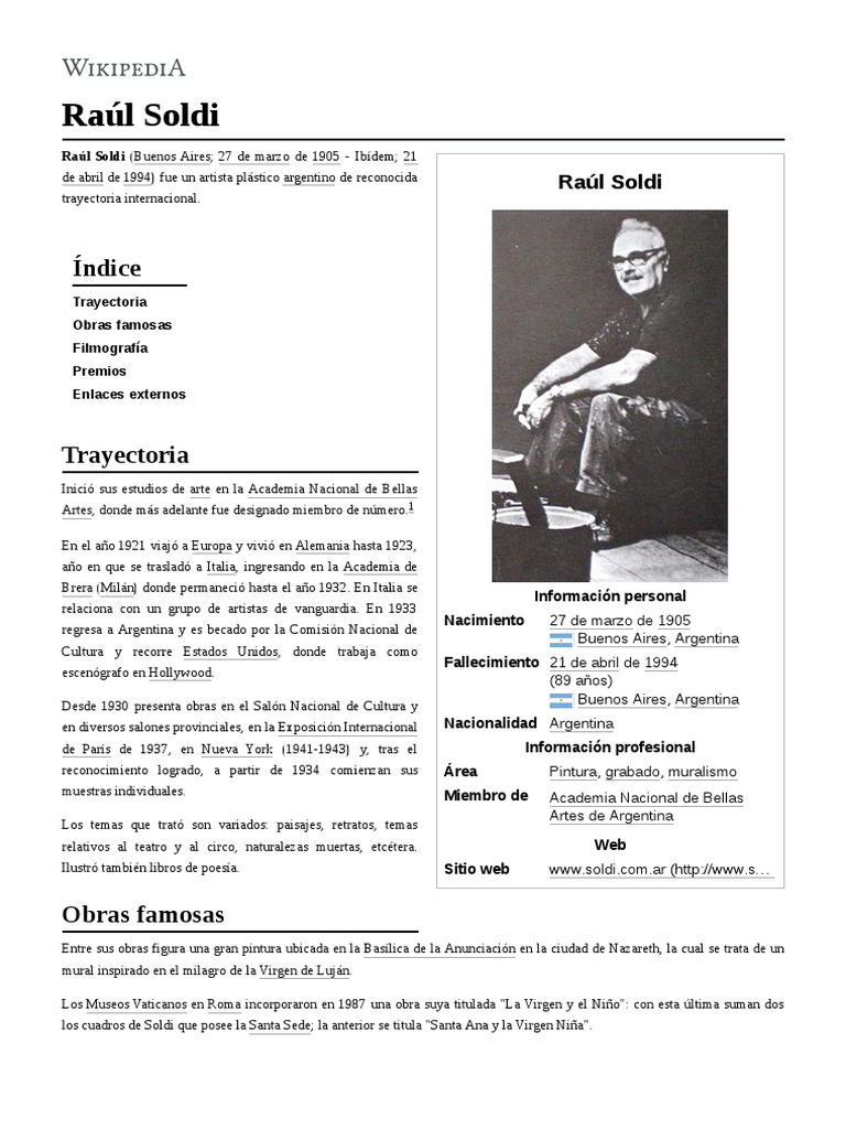 Raúl Soldi | PDF | Pinturas | Artes (general)