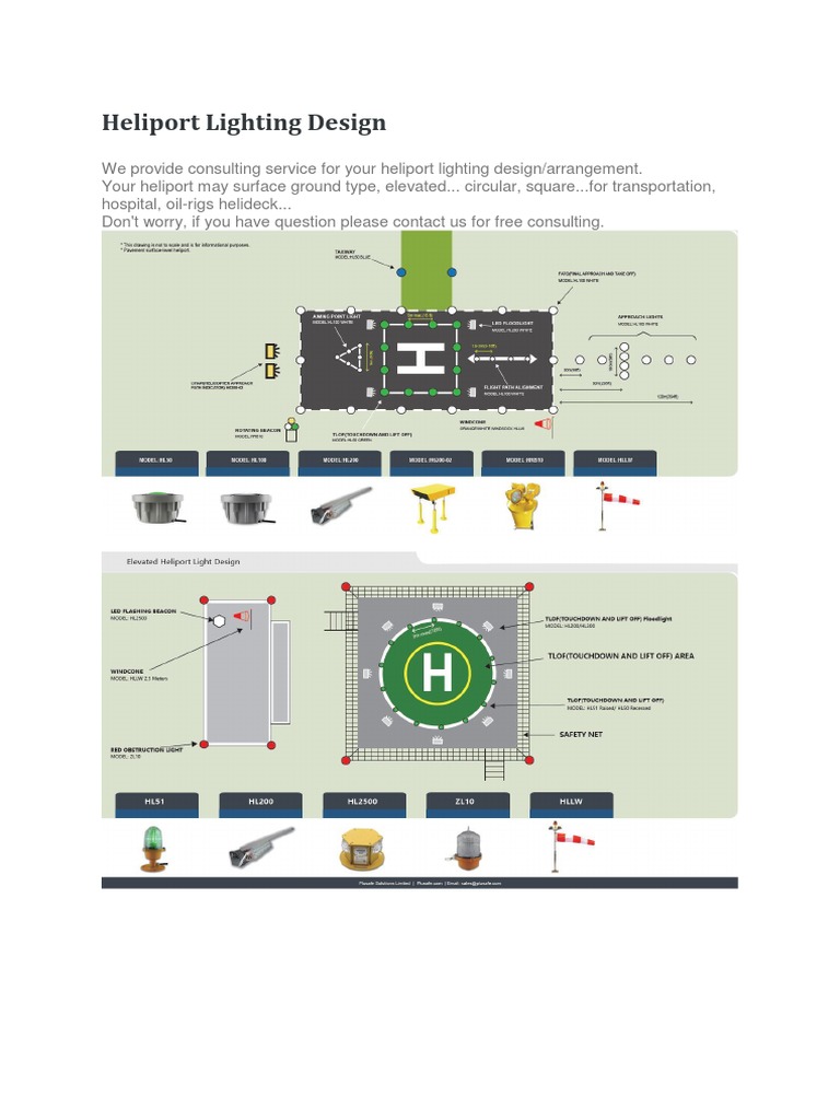 Heliport Lighting Design | PDF