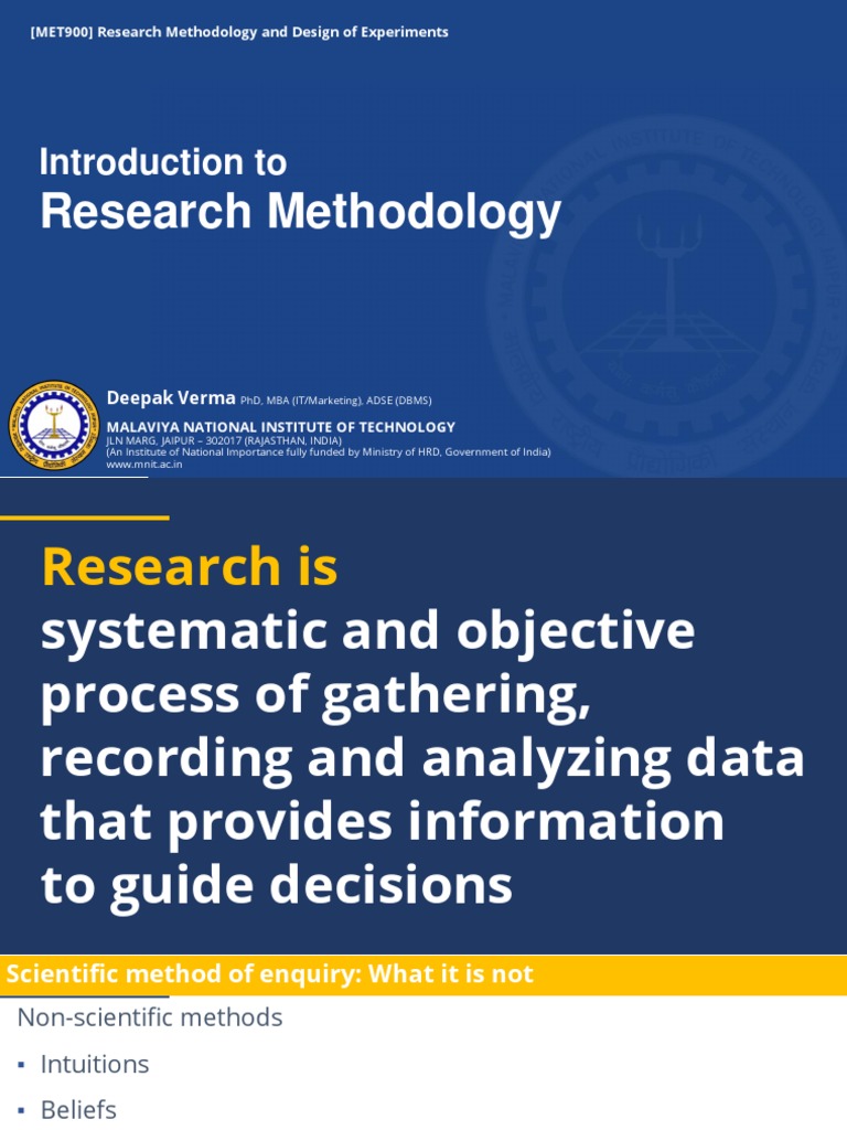 Research Methodology Overview Guide | PDF | Scientific Method ...