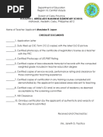 DepEd Annex C Requirements Checklist | PDF | Authentication