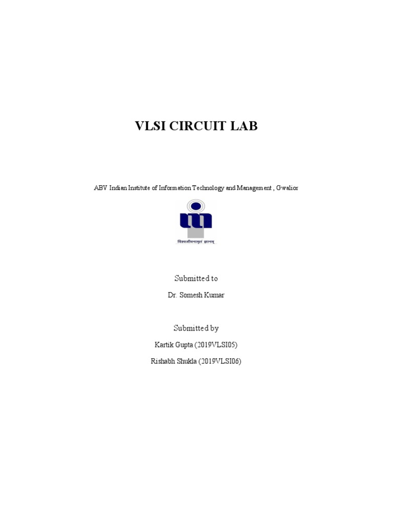 2019vlsi05 2019vlsi06 Vlsi CKT Lab | PDF | Spice | Mosfet