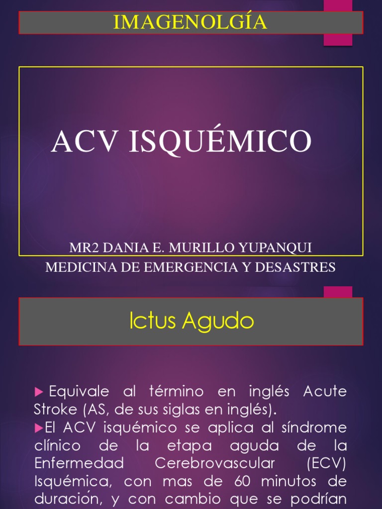 Acv Final | PDF | Carrera | Isquemia