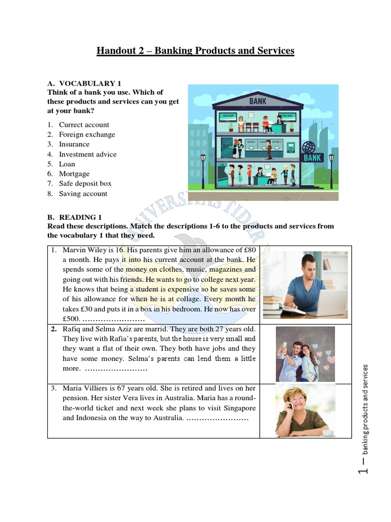 Handout 2 - Banking Product and Services | PDF | Transaction Account ...