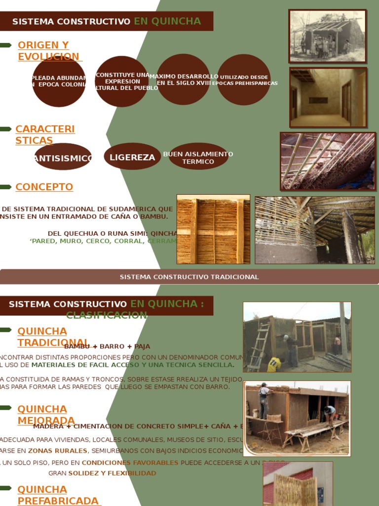 Origen Y Evolucion: En Quincha | edificio | Materiales de construcción