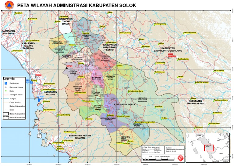 2009-10-12 Peta Administrasi Solok BNPB PDF | PDF