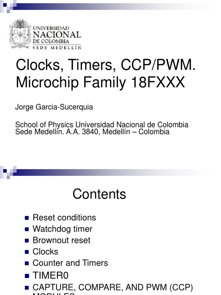 Microcontrollers Clocks Timers and PWM Modules | PDF | Timer ...