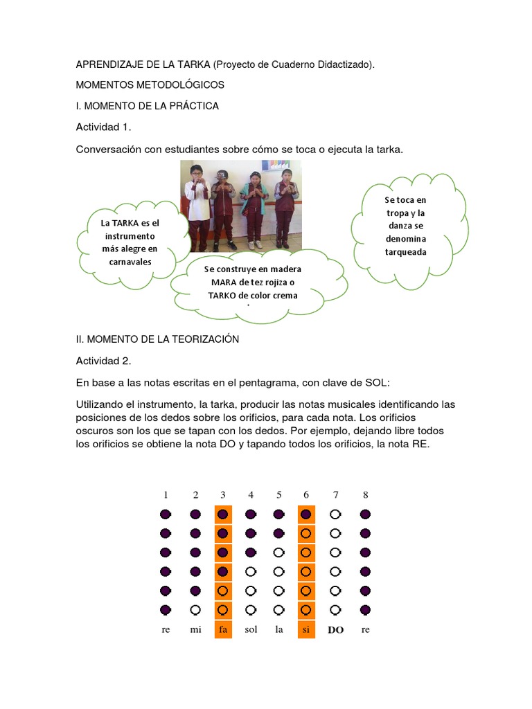 Aprendizaje de La Tarka | PDF