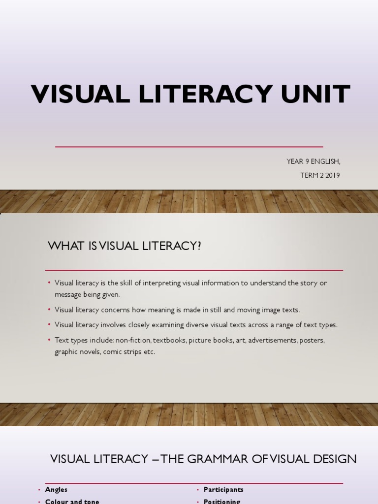 Visual Literacy Unit - Techniques Presentation | PDF | Composition (Visual Arts) | Cognitive Science