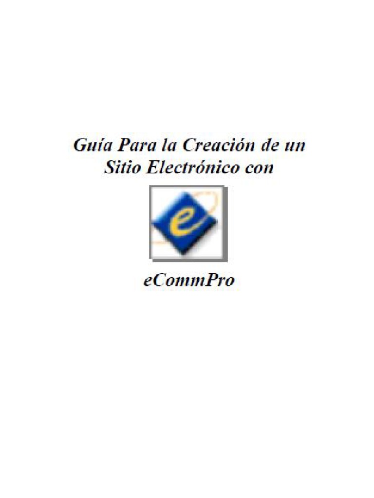Manual Ecomm Pro PDF | PDF