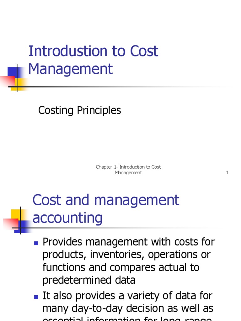 Cost Management Essentials | PDF | Management Accounting | Accounting