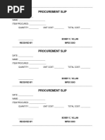 Fuel Slip Template for Vehicles | PDF