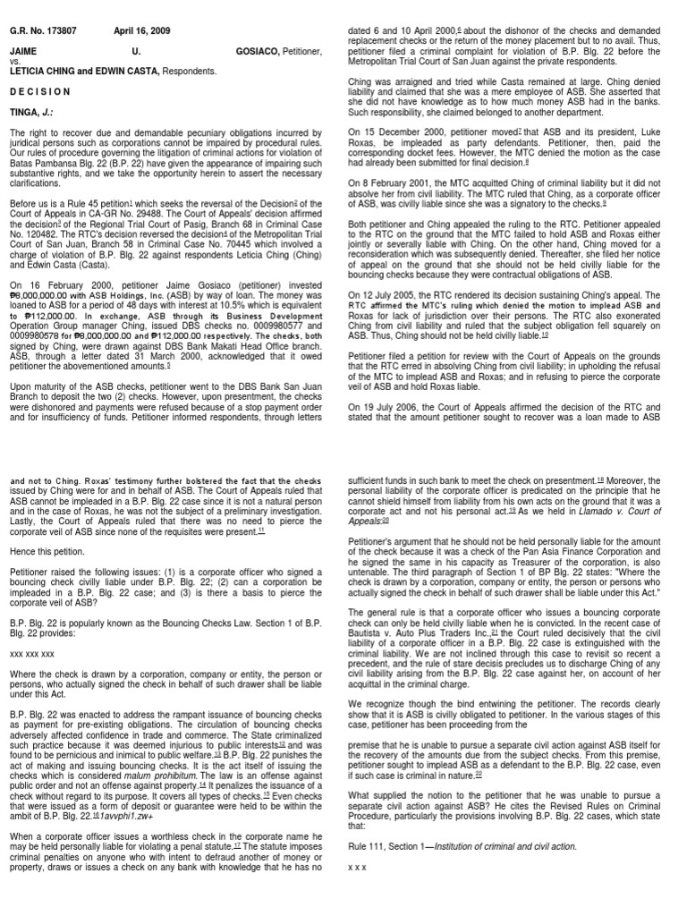 #Rule 111 Cases | PDF | Lawsuit | Crime & Violence