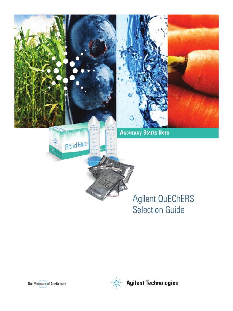 Agilent Quechers Selection Guide: Accuracy Starts Here | PDF | Mass ...