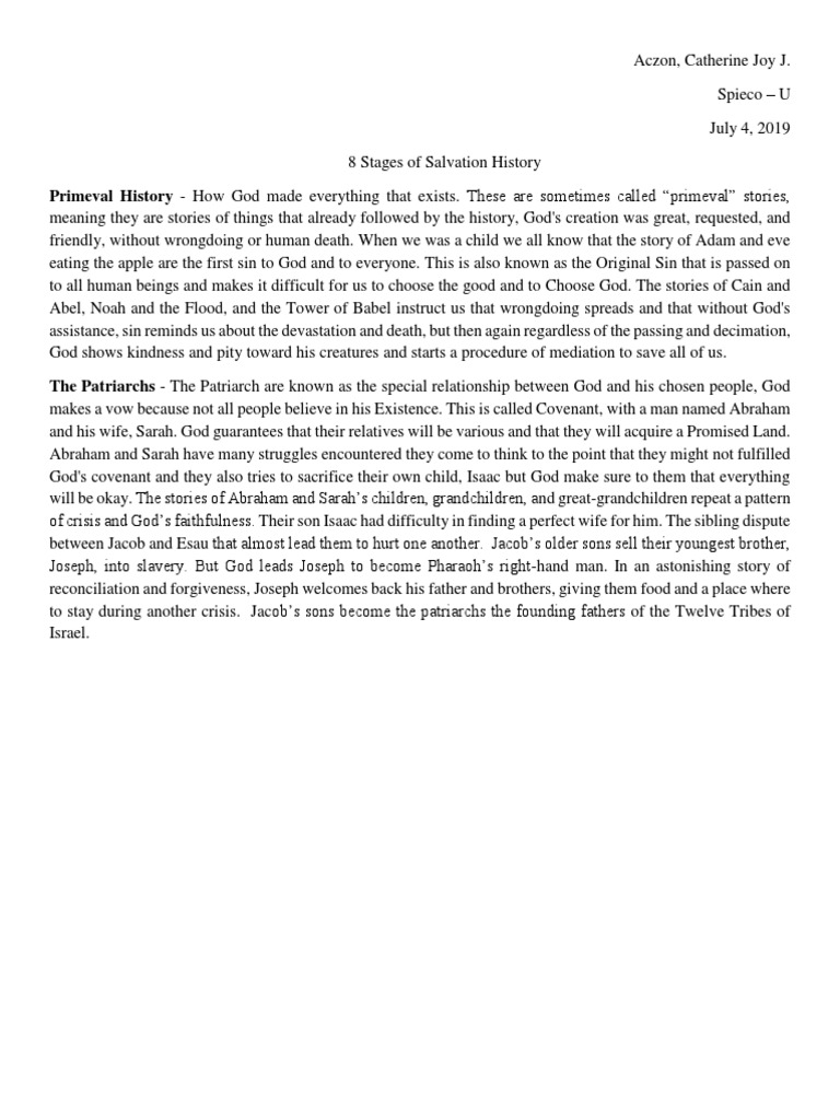 Primeval History - How God Made Everything That Exists. These Are ...