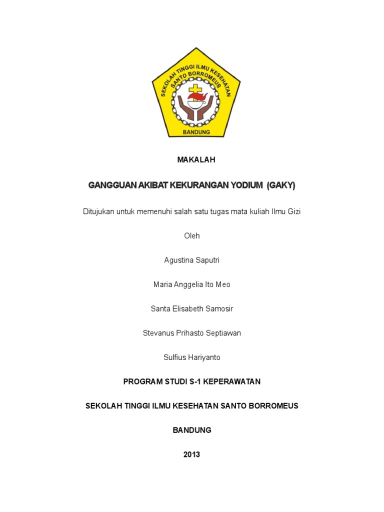 Dampak Kekurangan Yodium (GAKY) | PDF | Kesehatan Holistik
