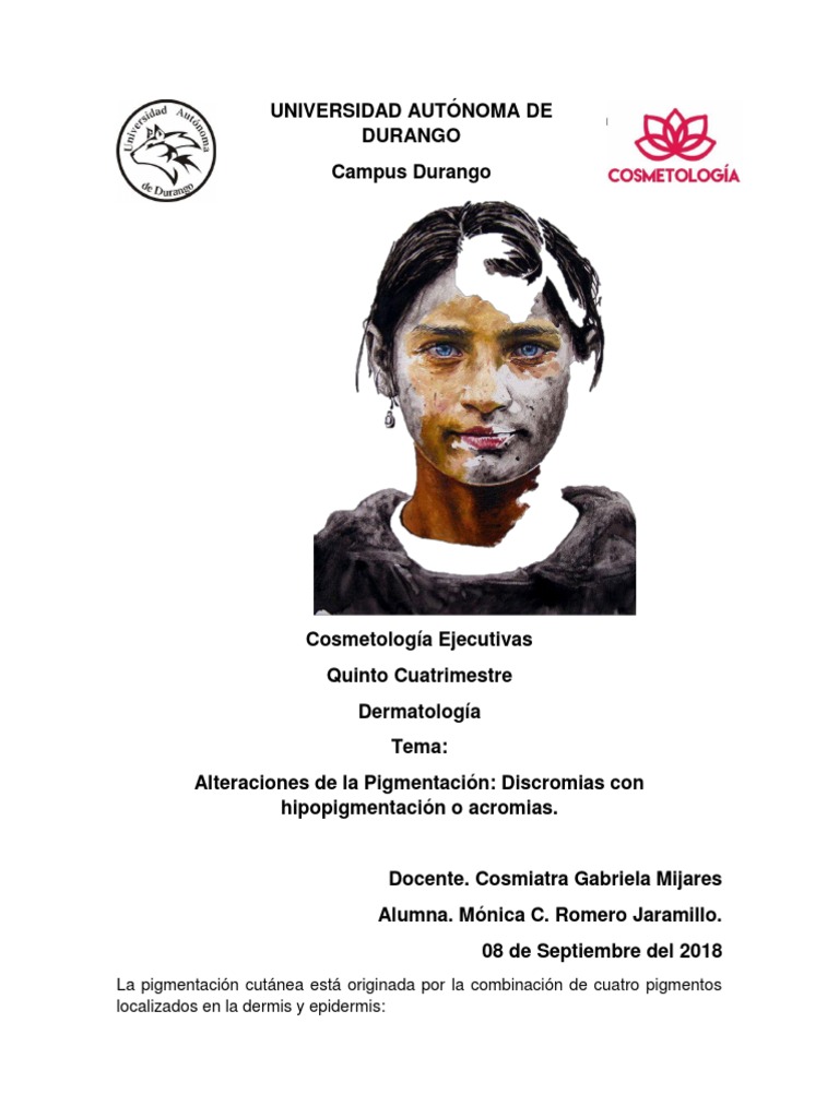 Discromias Con Hipopigmentación | PDF | Enfermedades y trastornos | Piel