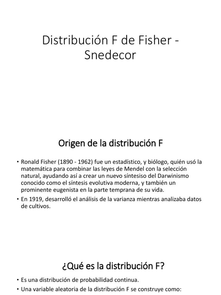 Distribución F | PDF | Estadísticas | Distribución de probabilidad