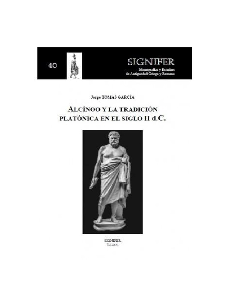 Alcinoo y La Tradicion Platonica en El S | PDF