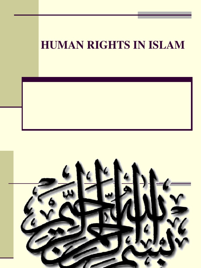 Human Rights in Islam | Download Free PDF | Human Rights | Rights