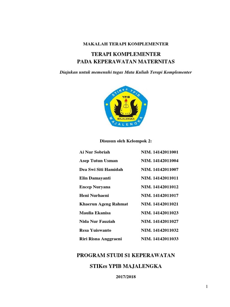 Terapi Komplementer untuk Ibu Hamil | PDF | Pengembangan Diri ...