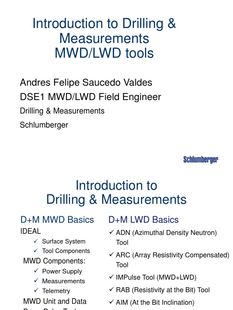 Presentacion MWD LWD | PDF | Electrical Engineering | Electronics