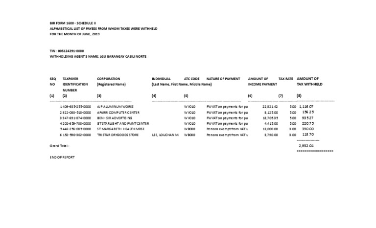 Amount of Tax Withheld | PDF | Withholding Tax | Services (Economics)