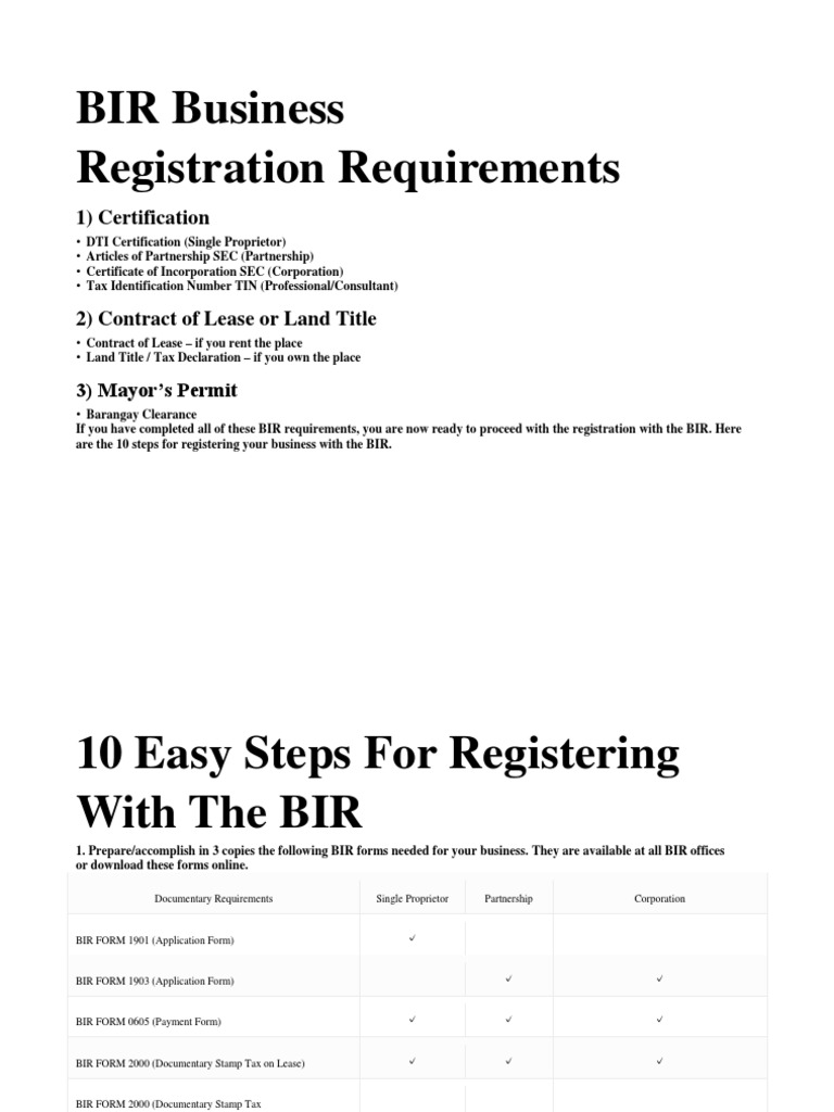 BIR Business Registration | PDF | Receipt | Value Added Tax
