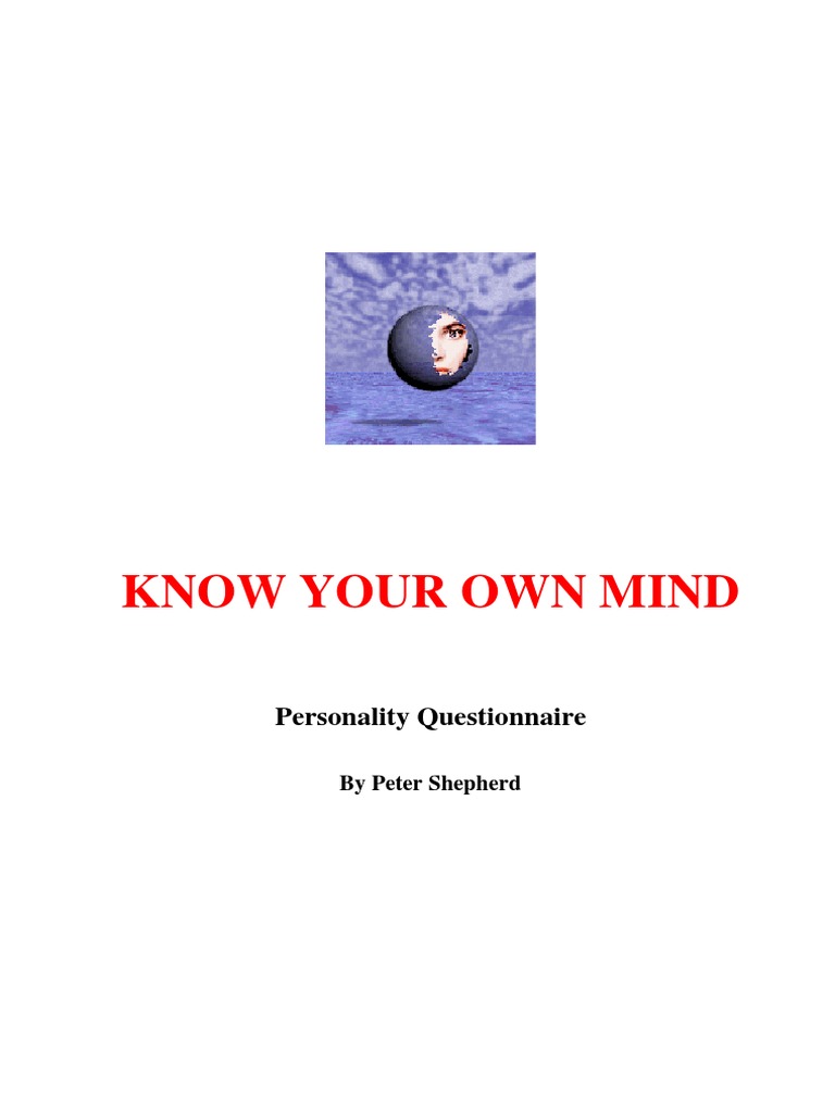 Know Your Own Mind | PDF | Extraversion And Introversion | Thought