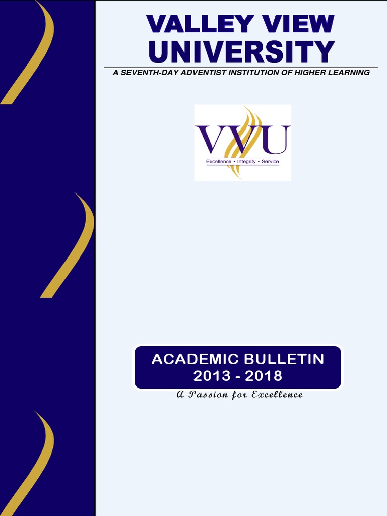 VVU Academic Bulletin PDF | PDF
