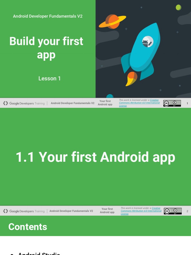 01.1 Your First Android App | PDF | Android (Operating System) | Device Driver