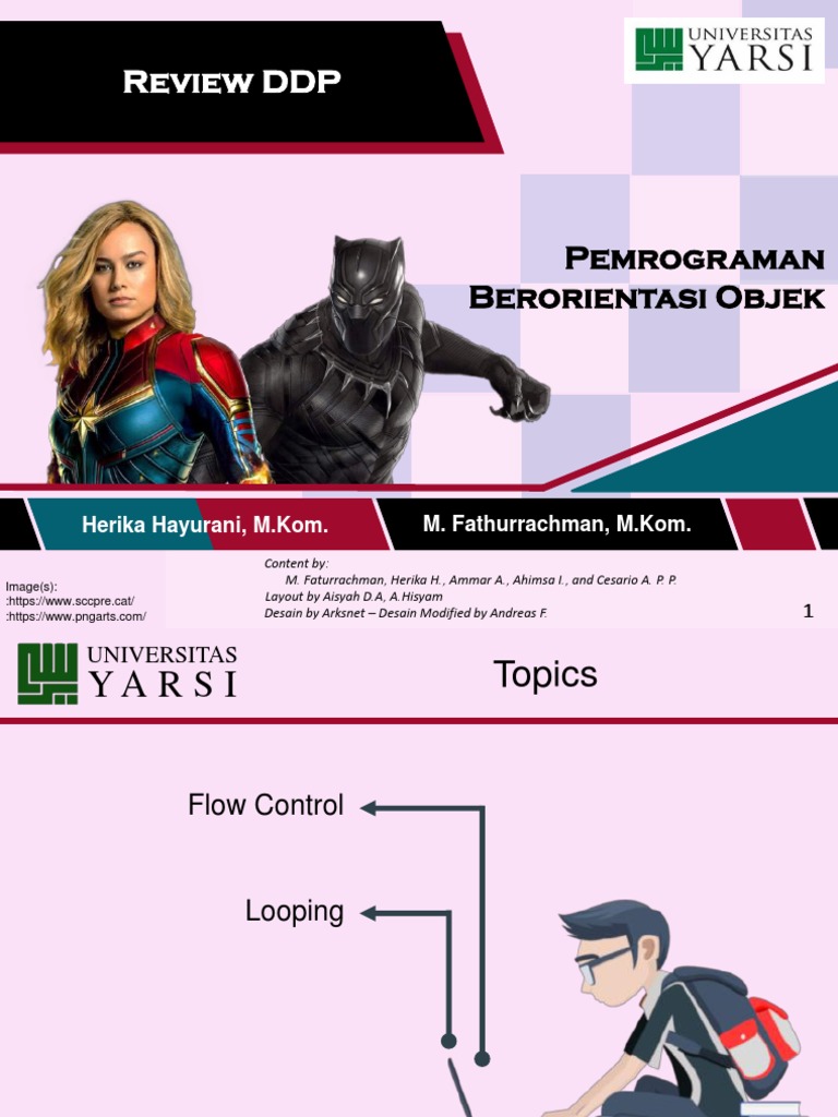 Review DDP: Pemrograman Berorientasi Objek | PDF | Control Flow | Notation