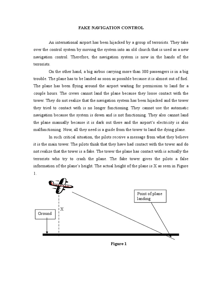 Fake Navigation Control | PDF | Aircraft Hijackings | Crime & Violence