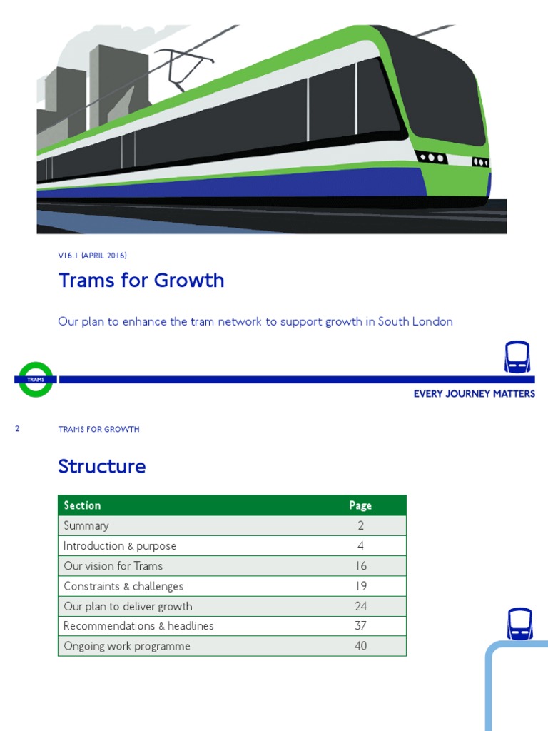 Trams For Growth Presentation PDF | PDF | Passenger Rail Transport ...