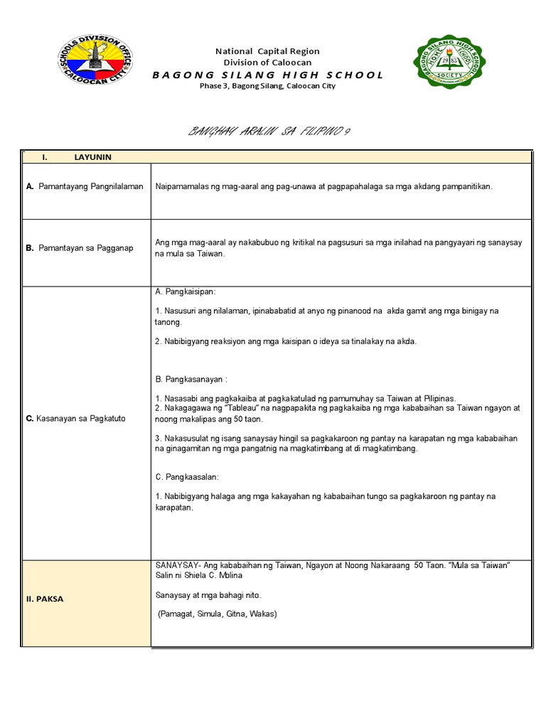 DLL 2nd Grading Updated | PDF