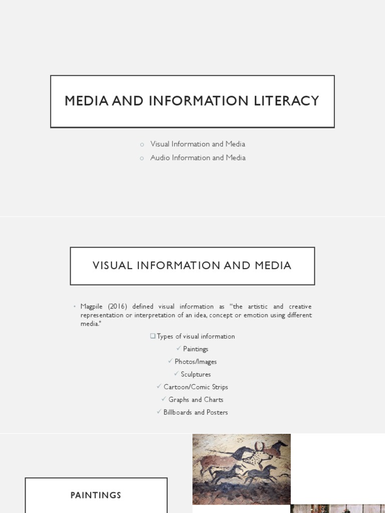 Visual Information and Media Audio Information and Media | PDF ...