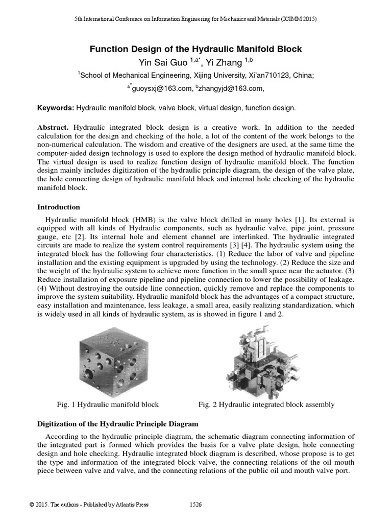 Manifold Block Function | PDF | Manifold | Valve