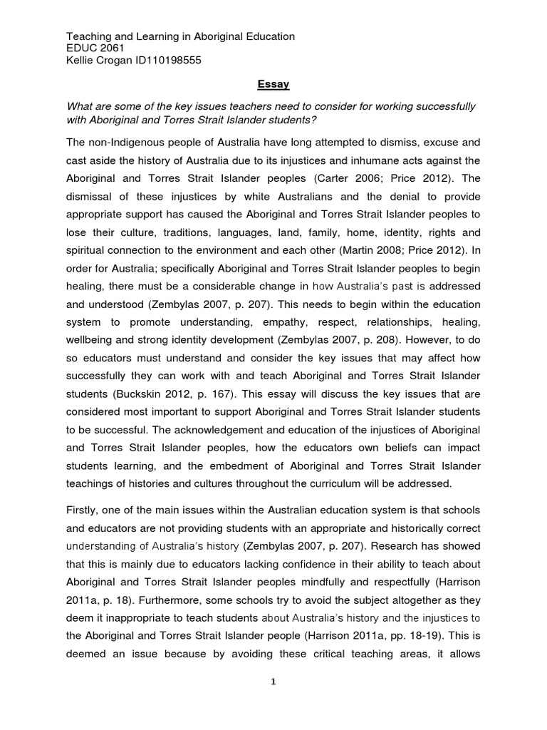 Essay | PDF | Indigenous Australians | Australia